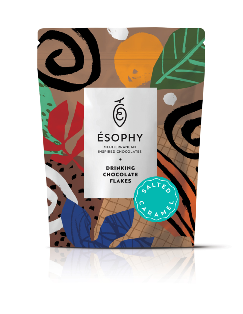DRINKING CHOCOLATE FLAKES – SALTED CARAMEL – Esophy Chocolates